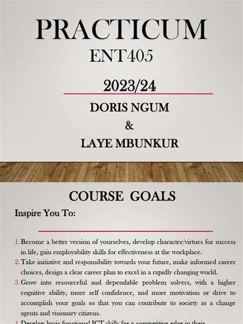 Practicum 2023 24 Introductions 074421 Pdf Educational