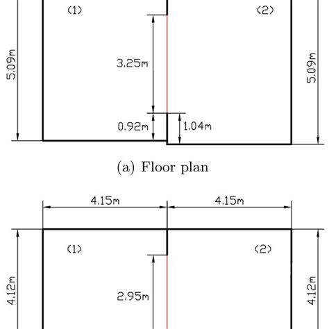 2 Simplified Wave Based Model Geometry Of Reverberation Chambers 1 And