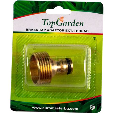 Адаптер 1 за кран външна резба месингов Tg Topgarden Tools Panda