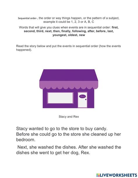 Sequential Order Worksheets