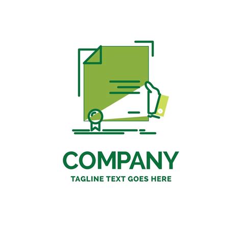 Certificate Degree Education Award Agreement Flat Business Logo