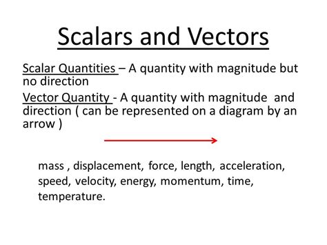 Scalar Definition
