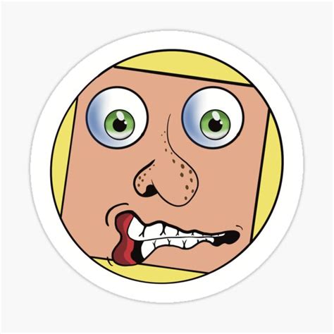 Funny Cringe Face Sticker For Sale By Printlyprints Redbubble