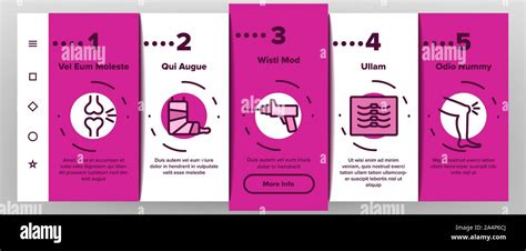 Orthopedic Onboarding Vector Icons Set Stock Vector Image And Art Alamy