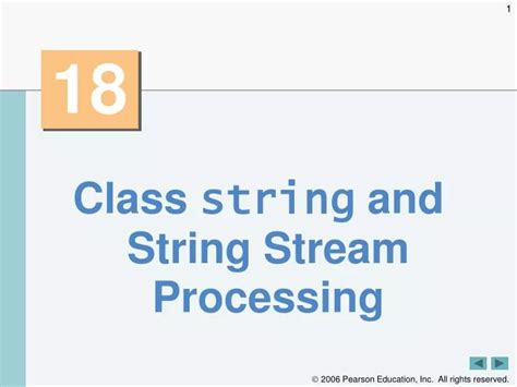 ppt class string and string stream processing powerpoint presentation