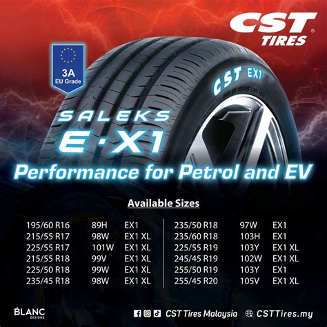 Get Up To Rm160 Ewallet Cashback With Cst Saleks E•x1 Cst Tires Malaysia