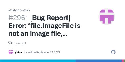 Bug Report Error Fileimagefile Is Not An Image File Filevideofile · Issue 2961