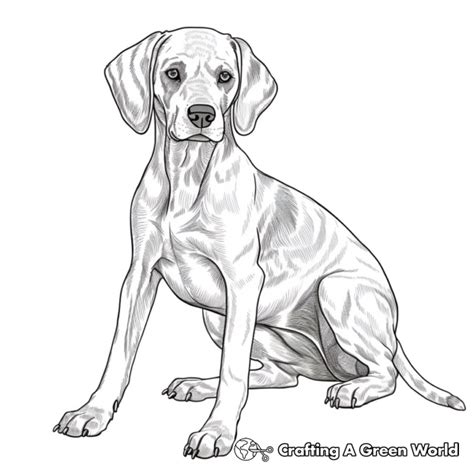 German Shorthaired Pointer Coloring Pages Free And Printable