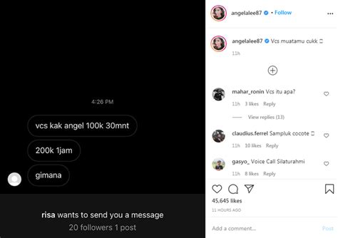 Ditawar Rp 100 Ribu Untuk Lakukan Video Call Sex Angela Lee Sampai