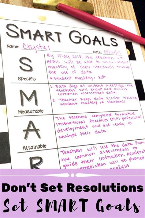 Smart Goals For Teachers Examples At Sheila Cline Blog