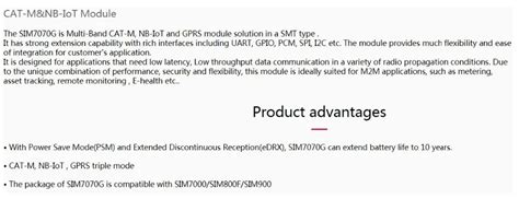 China Low Price SIMCom SIM7070G MINI PCIe With SIM Card Slot Multi Band LPWA Cat M Cat NB GPRS