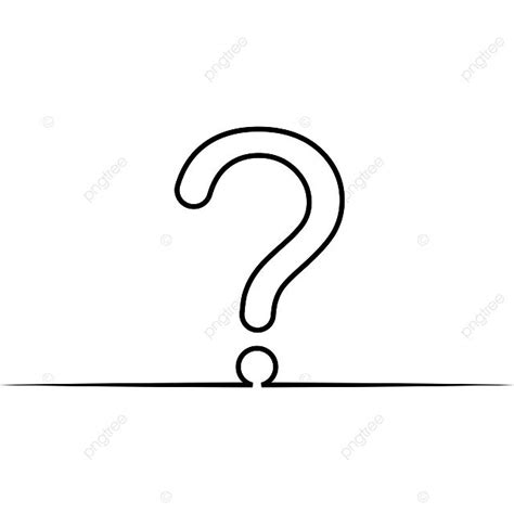 Continuous Query A Creative Support Drawing Of A Question Mark For Faq