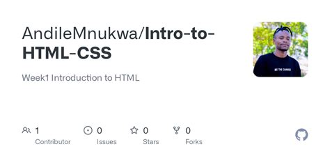 github andilemnukwa intro to html css week1 introduction to html