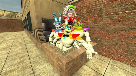 Hyper Exploding Snow Fnaf Security Breach Animatronics In Garrys Mod Youtube