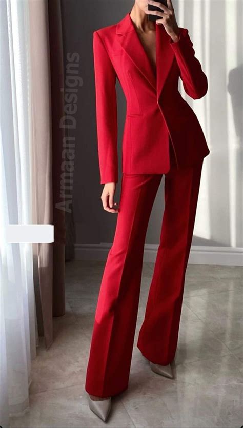 Red Suit Womens