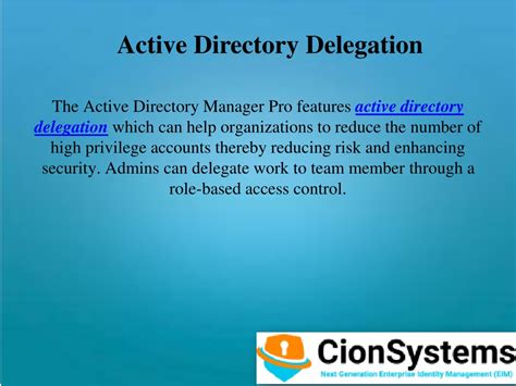 ppt active directory delegation powerpoint