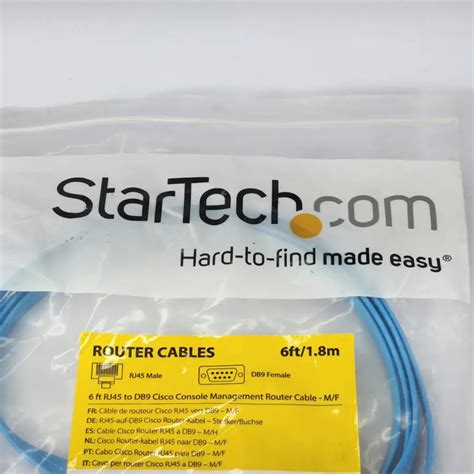 StarTech 6ft RJ45 To DB9 Cisco Console Management Router Cable M F DB9CONCABL6 New Max