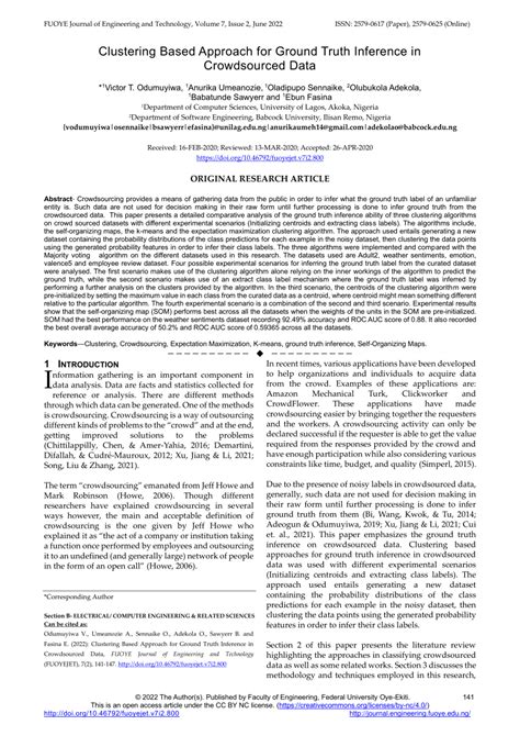 pdf clustering based approach for ground truth inference in