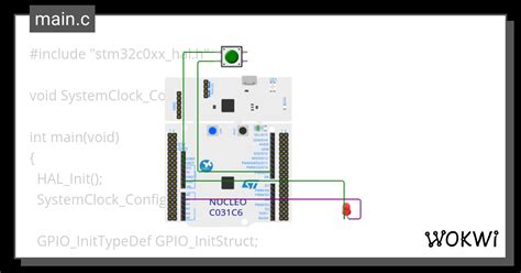ST Nucleo HAL Une BOTTON Lundi Wokwi ESP STM Arduino Simulator