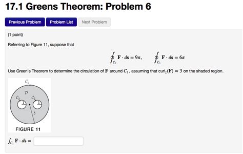Solved 171 Greens Theorem Problem 6 Previous Problem
