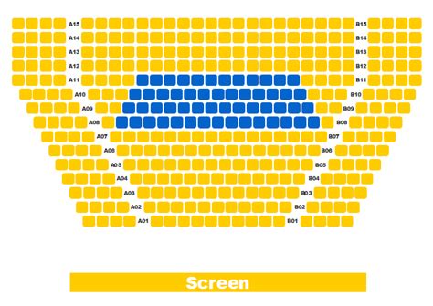 Auditorium Seating Chart Template