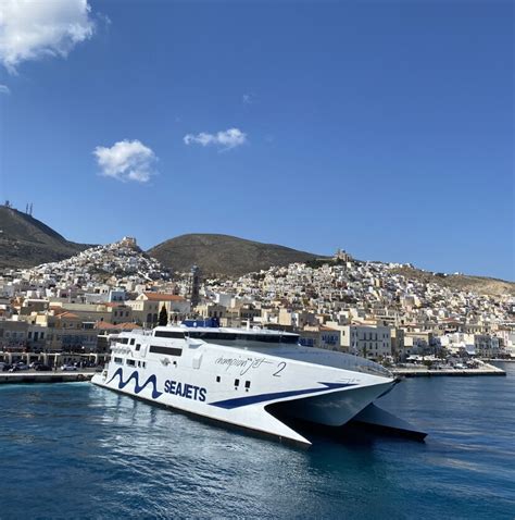 Champion Jet 2 At Syros Port Champion Jet 2 Shipfriends