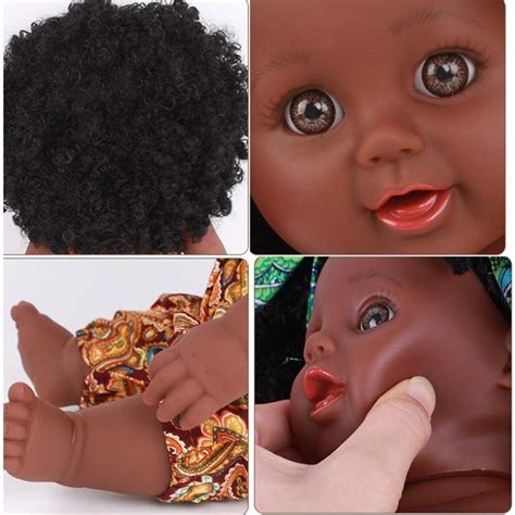 عروسک دختر مو فرفری سیاهپوست اورجینال 30 سانتی عروسک