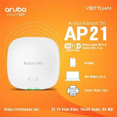 1 Gbps Aruba Instant On Ap21 Rw1 2x2 Wi Fi 6 Indoor Access Point At Rs 12000 Piece In New Delhi