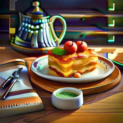 Premium Ai Image Cakes Are Distributed On Plates On Restaurant Tables