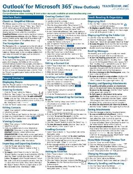 New Outlook for Microsoft 365 Introduction Quick Reference Training Guide