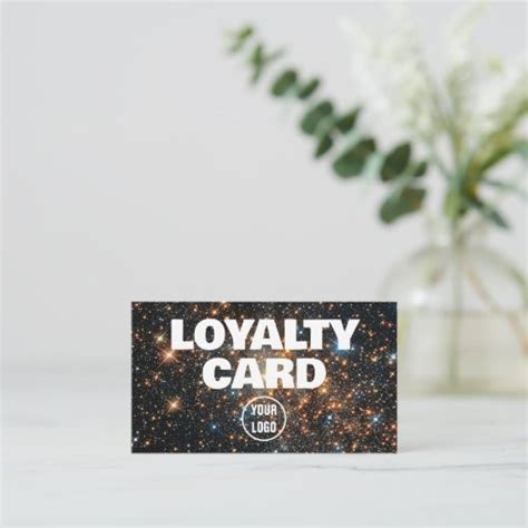 space modern galaxy qr code loyalty card zazzle