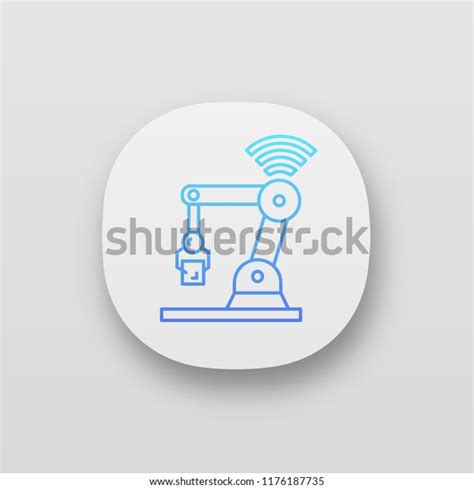 Iot Robot App Icon Uiux User เวกเตอร์สต็อก ปลอดค่าลิขสิทธิ์