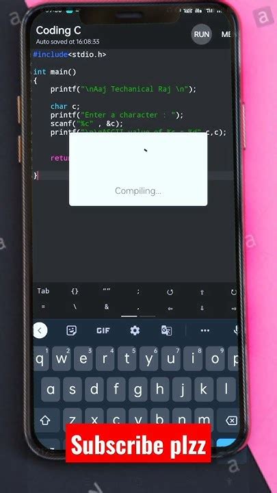 program to find ascii value of any input character ascii cprogramming