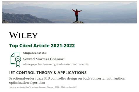 Seyyed Morteza Ghamari On Linkedin I Am Happy To Announce That I Have Been Selected As The Top