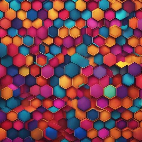 Premium AI Image A Close Up Of A Hexagon Pattern