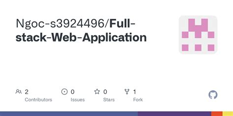 GitHub Ngoc S Full Stack Web Application
