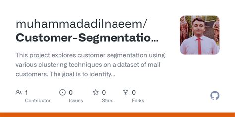 GitHub Muhammadadilnaeem Customer Segmentation Unsupervised Learning This Project Explores