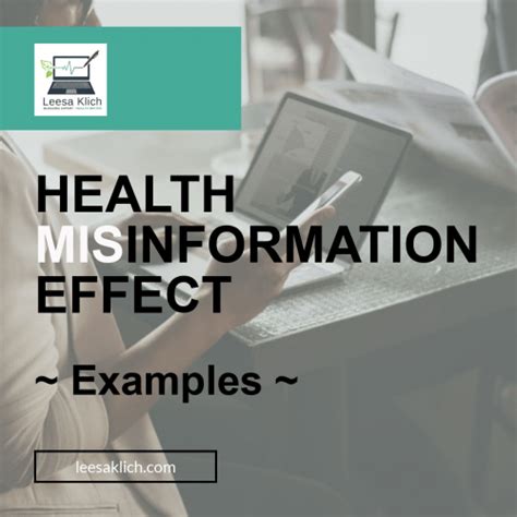 Health Misinformation Effect Examples Leesa Klich Health Writer Health Misinformation Effect Examples Leesa Klich Health Writer