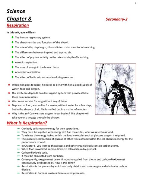 Secondary Two Science Notes And Exercises Science Chapter 8 Notes Exercise