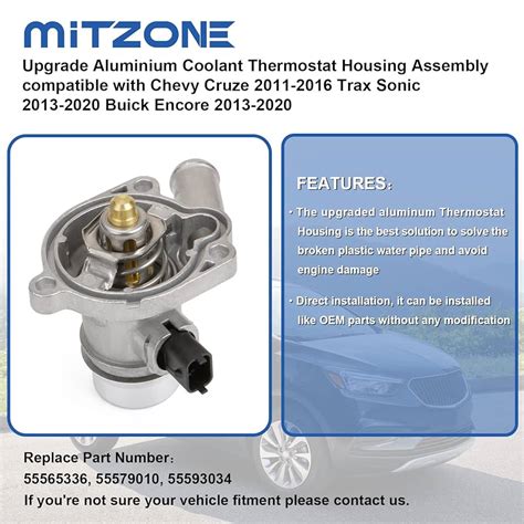 2014 Chevy Cruze Thermostat Housing Aluminum Coolant Thermostat Housing