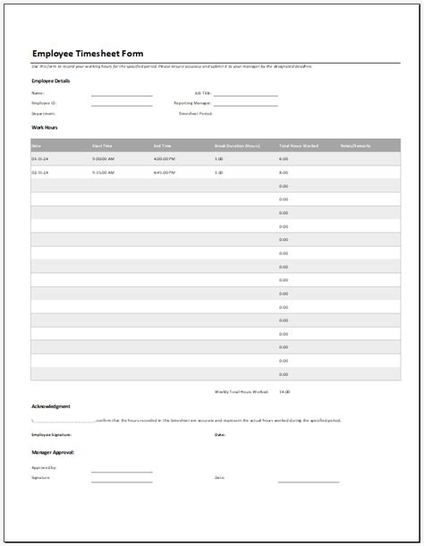 Employee Information Form Templates Word Excel Templates