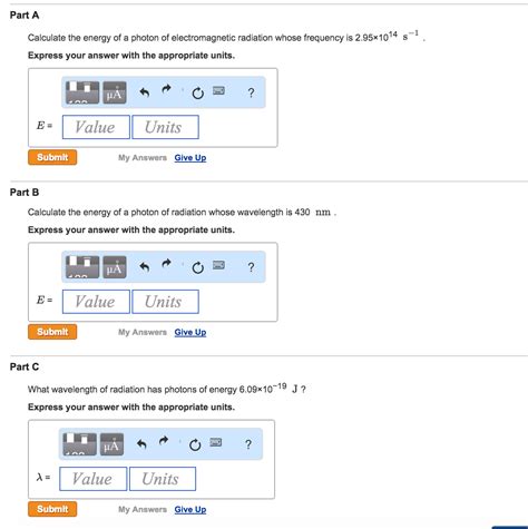Solved Calculate The Energy Of A Photon Of Electromagnetic