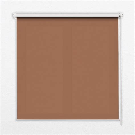 Roller Blinds Light Diffusing Or Darkening Blackout Brown Solid