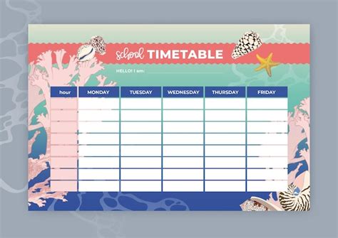 Premium Vector Schooltimetableorganize3
