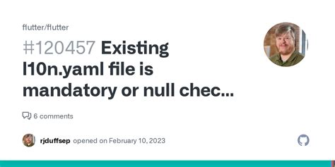 Existing L10nyaml File Is Mandatory Or Null Check Assertion Is Thrown