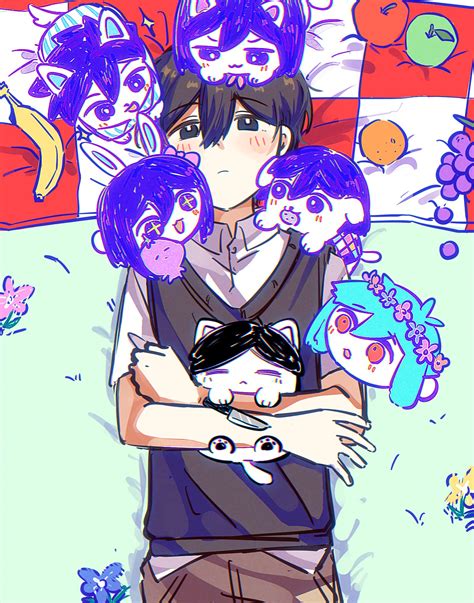 Basil Aubrey Omori Kel Mari And More Omori Drawn By Bailan Danbooru