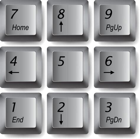 Computer Keyboard Keys Vector Images Over