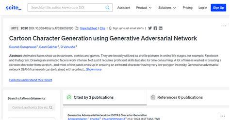 Cartoon Character Generation Using Generative Adversarial Network