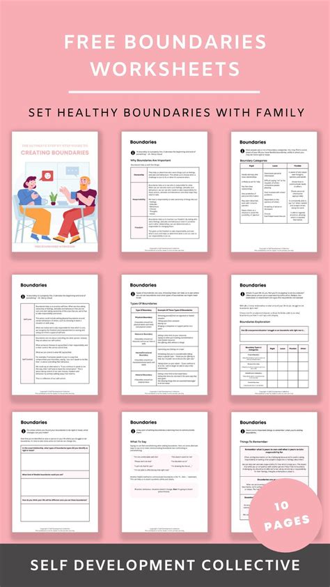 Setting healthy boundaries free worksheets – Artofit