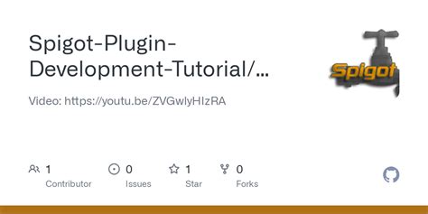 GitHub Spigot Plugin Development Tutorial Particles Video Https Youtu Be ZVGwlyHIzRA